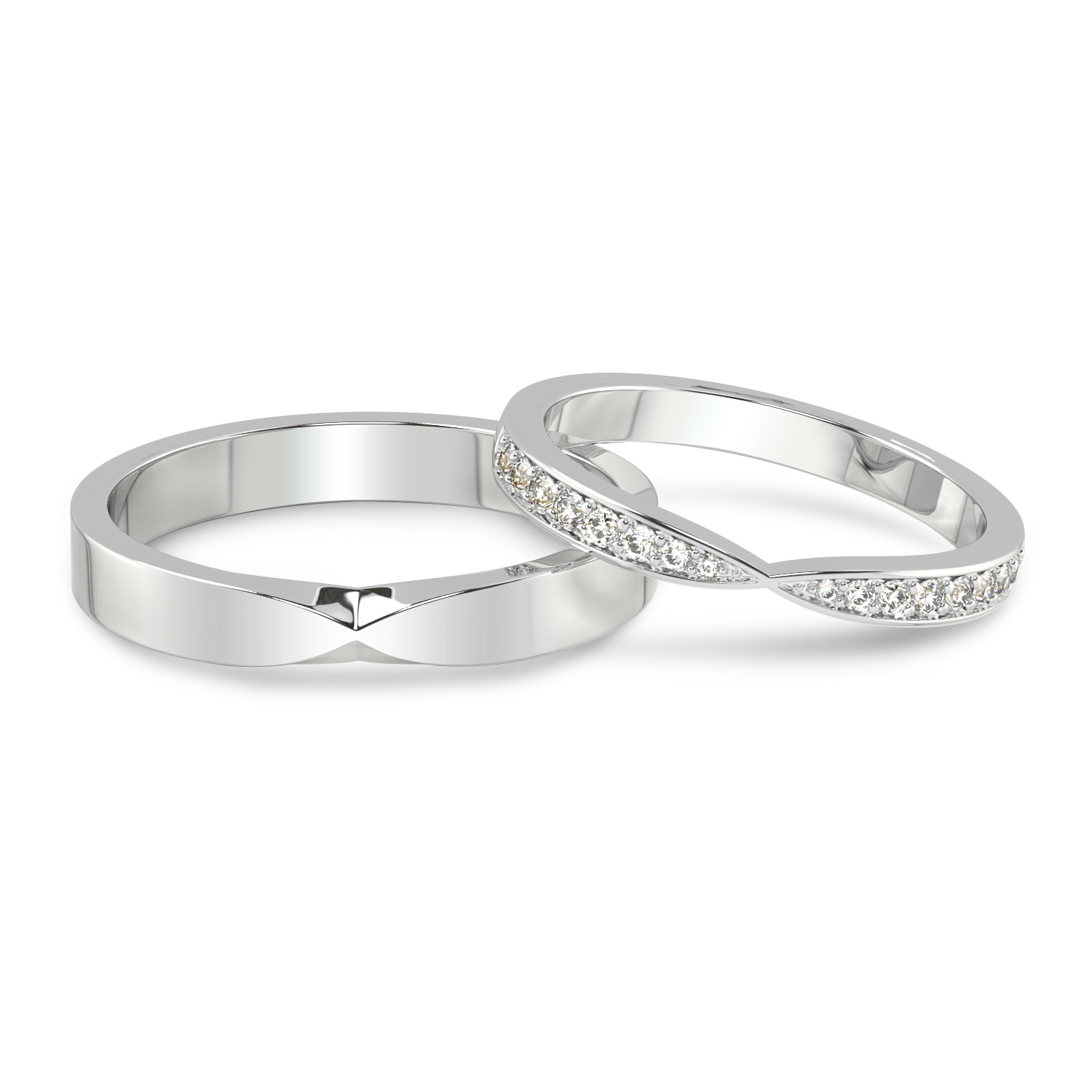 infinity love couple ring